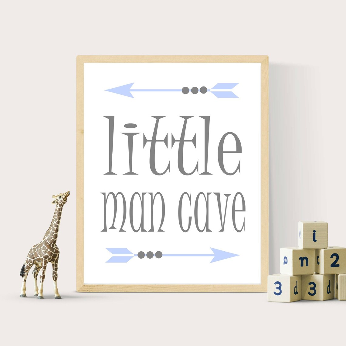 Little Man Cave Nursery Decor Printable Art Little Man Cave - Etsy
