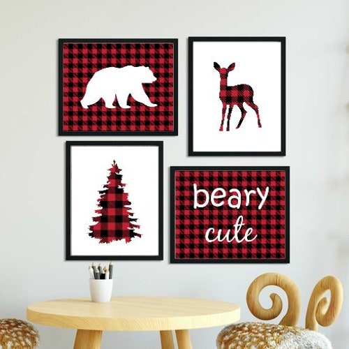 Lumberjack Nursery Print Buffalo Plaid Nursery Decor - Etsy