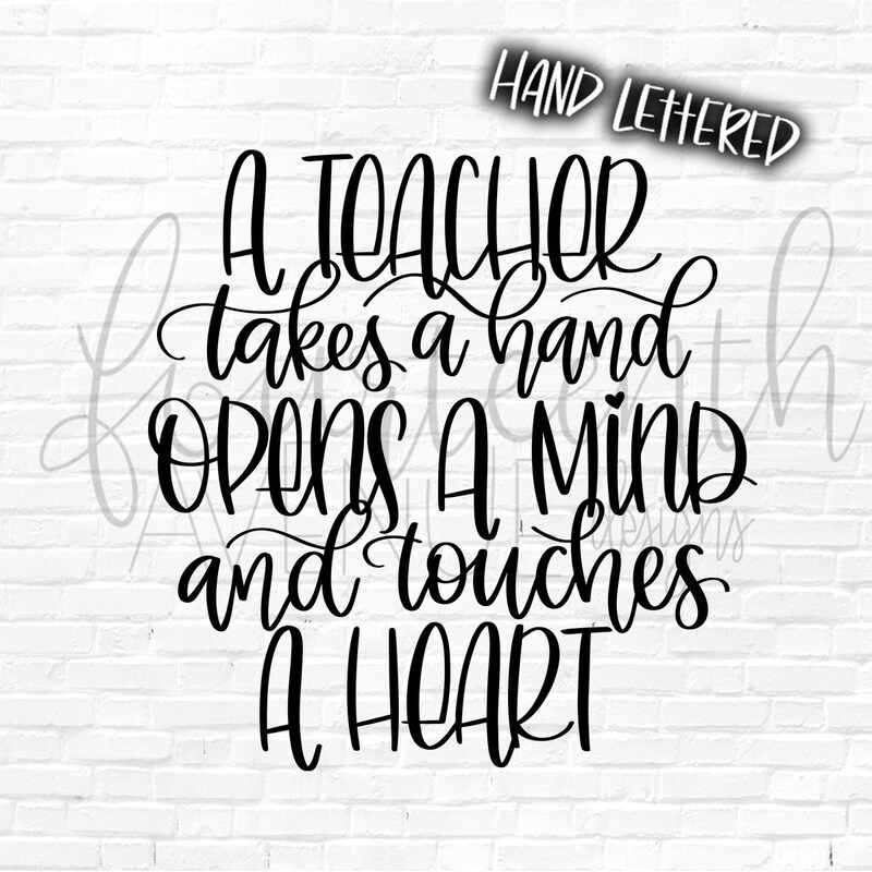 Teacher Takes a Hand - Etsy