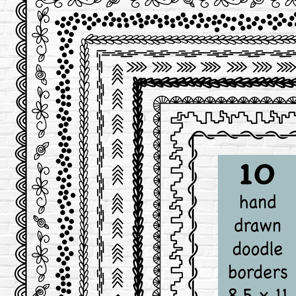 Doodle Border - Etsy