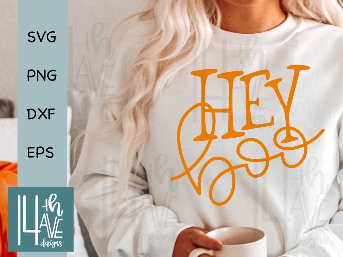 Hey Boo SVG, PNG, EPS, Dxf, Hey Boo Halloween Couple, Boo Svg, Clip Art ...