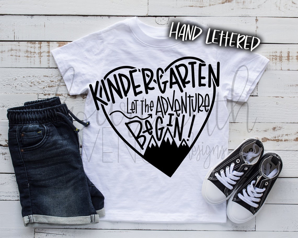 Kindergarten SVG Back to school SVG Let the Adventure Begin | Etsy