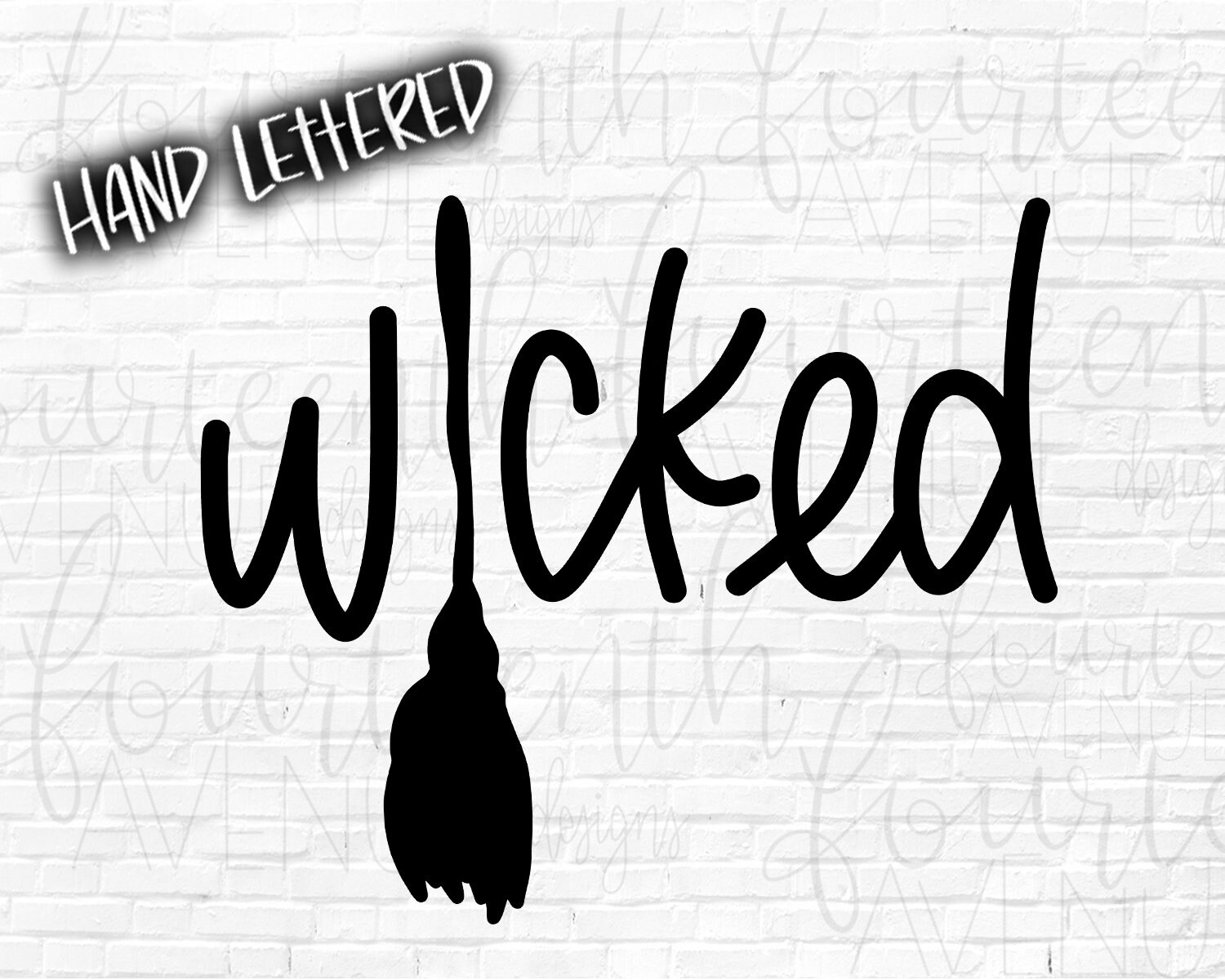 Wicked Witch SVG Wicked SVG Cut File Hand Lettered Hand | Etsy