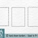Hand Drawn Doodle Frame PNG Bundle, Digital Paper Crafts, Hand Drawn ...