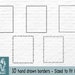 Hand Drawn Doodle Border PNG Bundle, Digital Paper Crafts, Hand Drawn ...