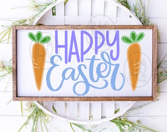 Easter SVG / Word Art / Happy Easter SVG / Easter Bunny / | Etsy