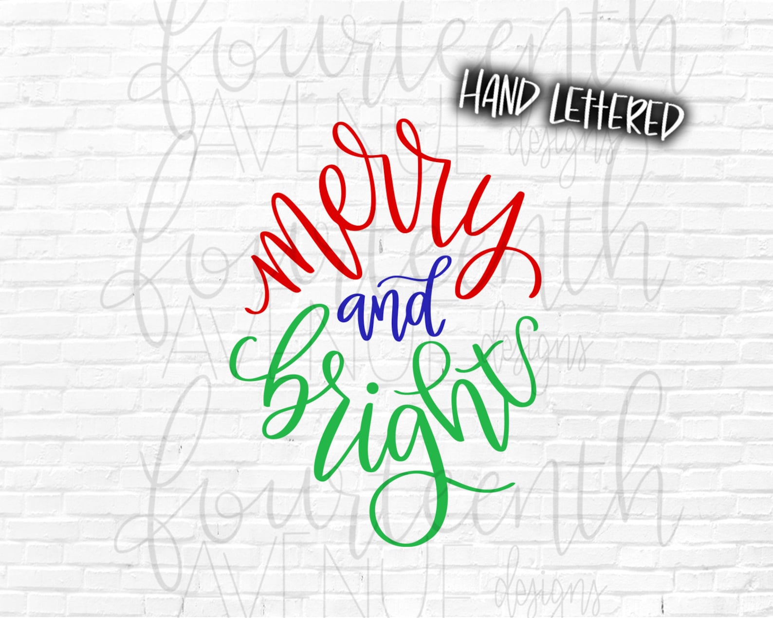 Merry and Bright SVG Christmas SVG Png Dxf Clip Art - Etsy