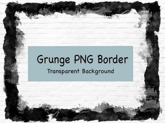 Black Grunge Border Png Printable Dark Aqua Grunge Page Border