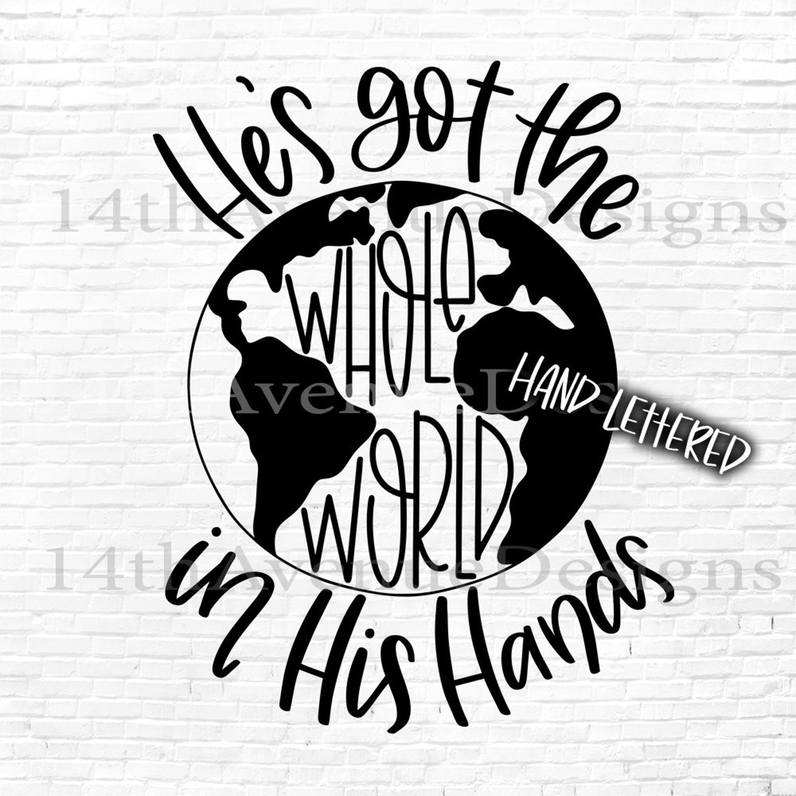 He's Got The Whole World In His Hands SVG Cut File | Etsy