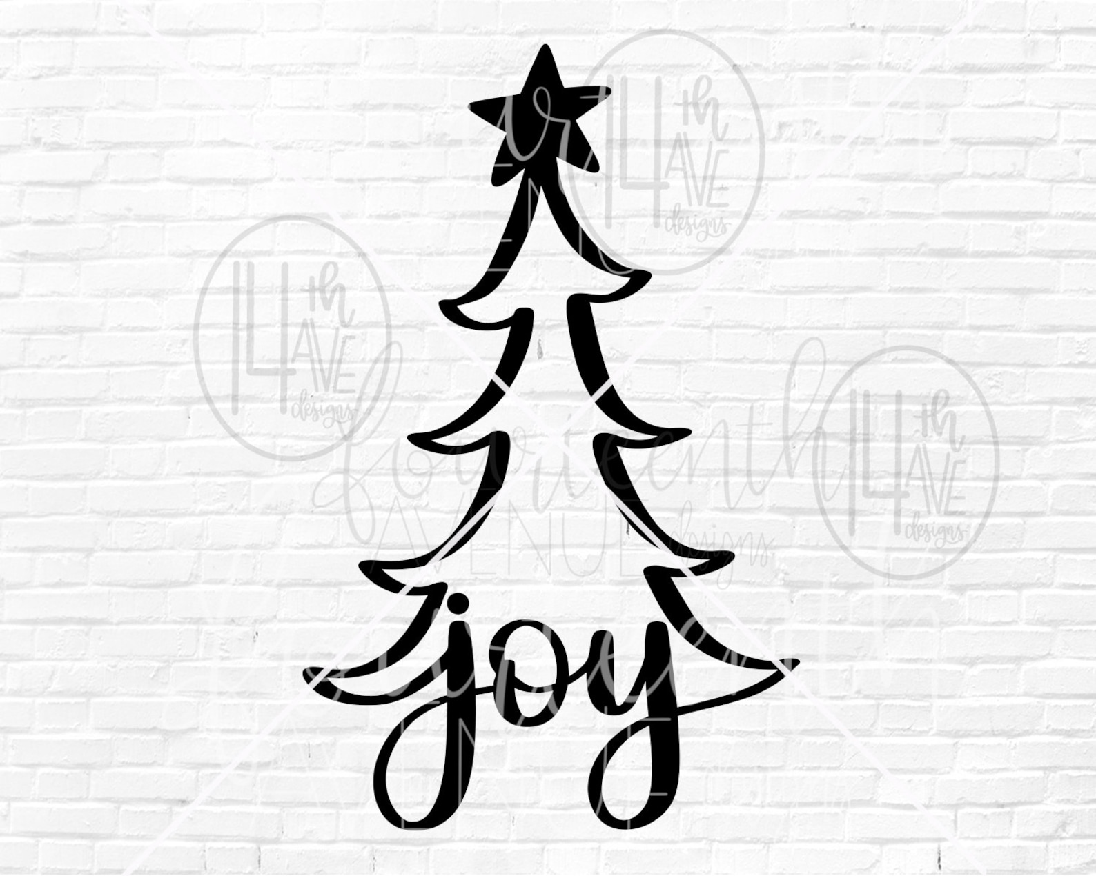 Joy SVG Joy Christmas SVG Joy Cut File Hand Lettered and | Etsy