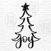 Joy SVG, Joy Christmas SVG, Joy Cut File, Hand Lettered and Hand Drawn ...