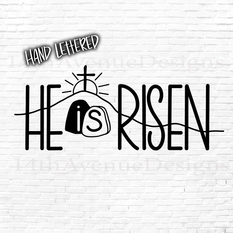 He is Risen SVG Cut File Resurrection SVG Easter Hand - Etsy