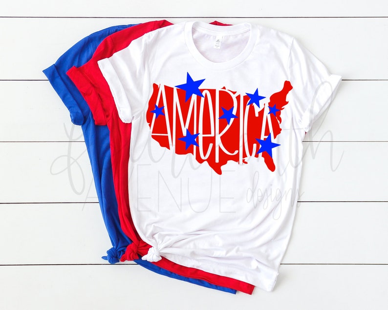 America SVG Cut File USA Patriotic Svg Png Dxf Hand - Etsy