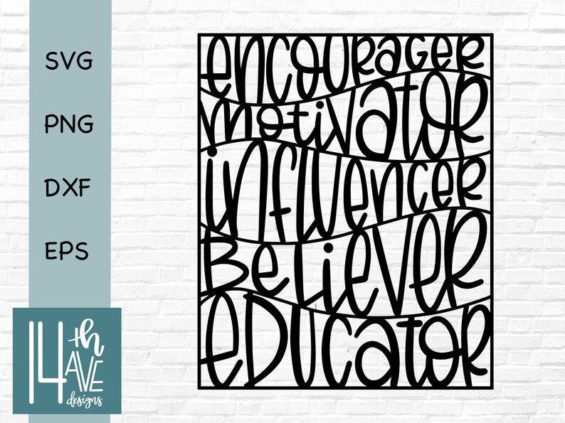 Educator SVG Hand Lettered Teacher Quote Teacher Gift SVG - Etsy
