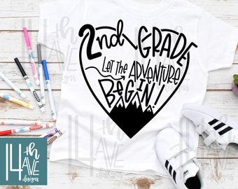 Second Grade SVG First Day of School 2nd Grade Let the - Etsy