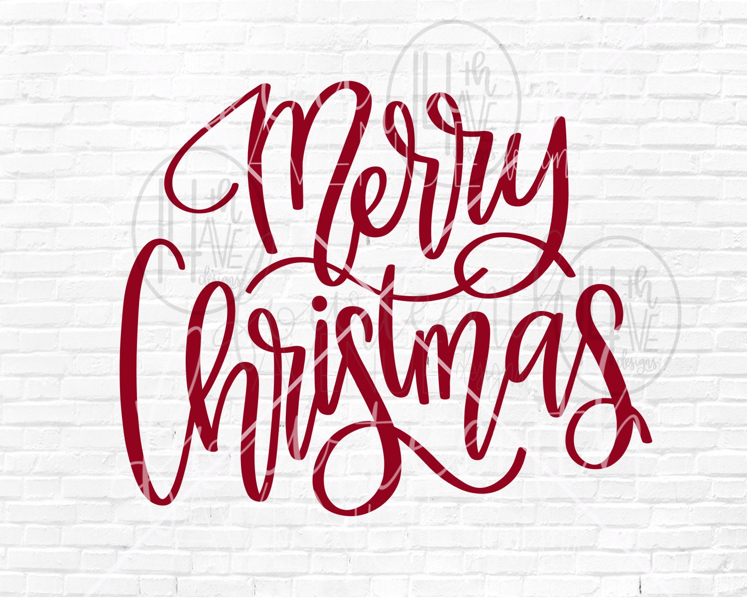 Merry Christmas SVG / Christmas SVG / Hand Lettered / Svg | Etsy