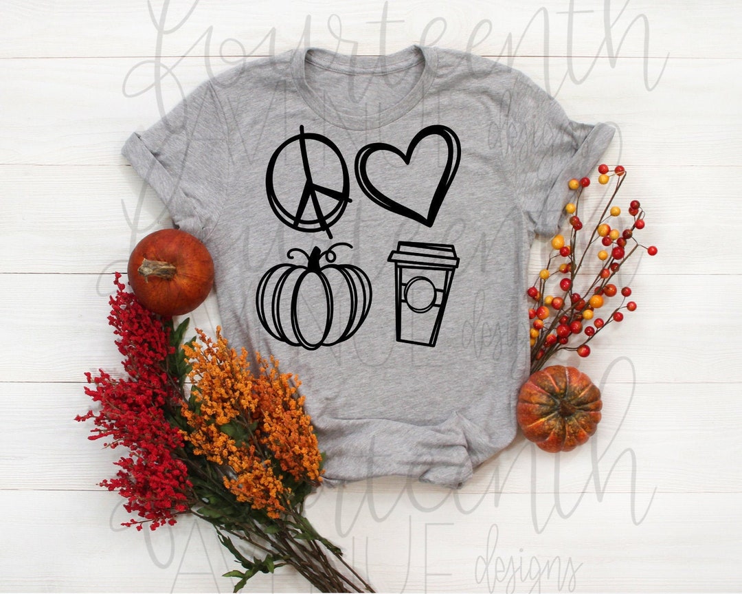 Pumpkin Spice SVG / Peace Love Pumpkin Spice Latte SVG / PSL - Etsy