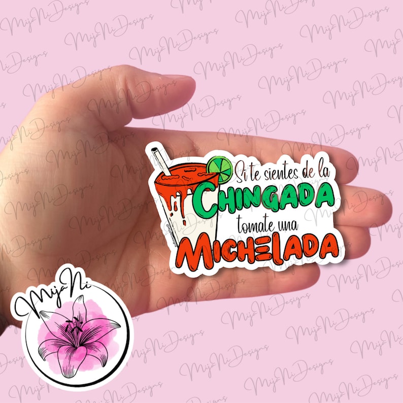 Tomate Una Michelada – Spanglish Beer Lover Sticker or Magnet, Latino ...