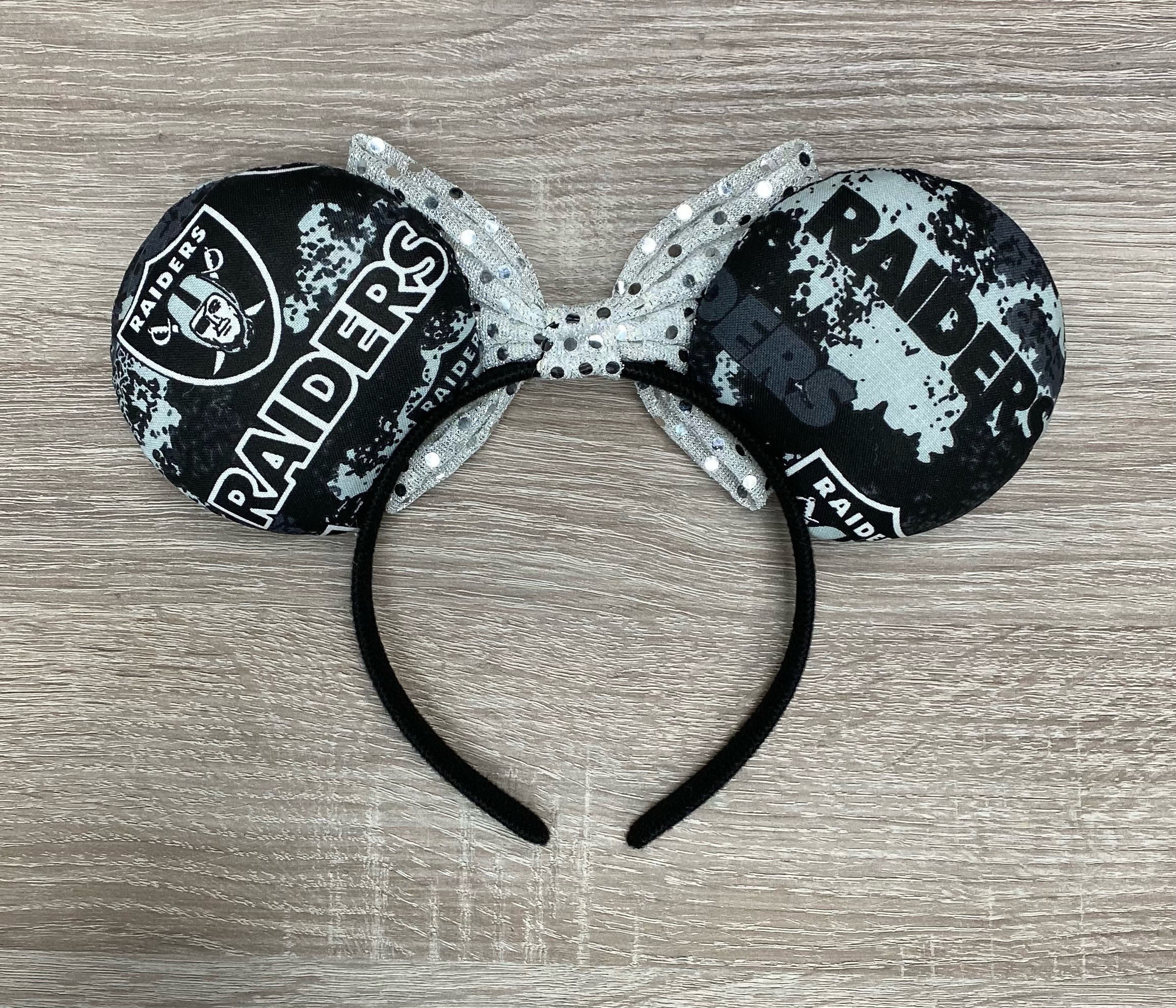 Las Vegas Raiders Inspired Mickey Ears - Etsy