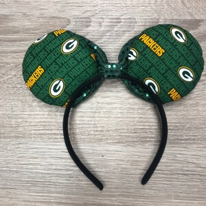 Green Bay Packers Inspired Mickey Ears - Etsy
