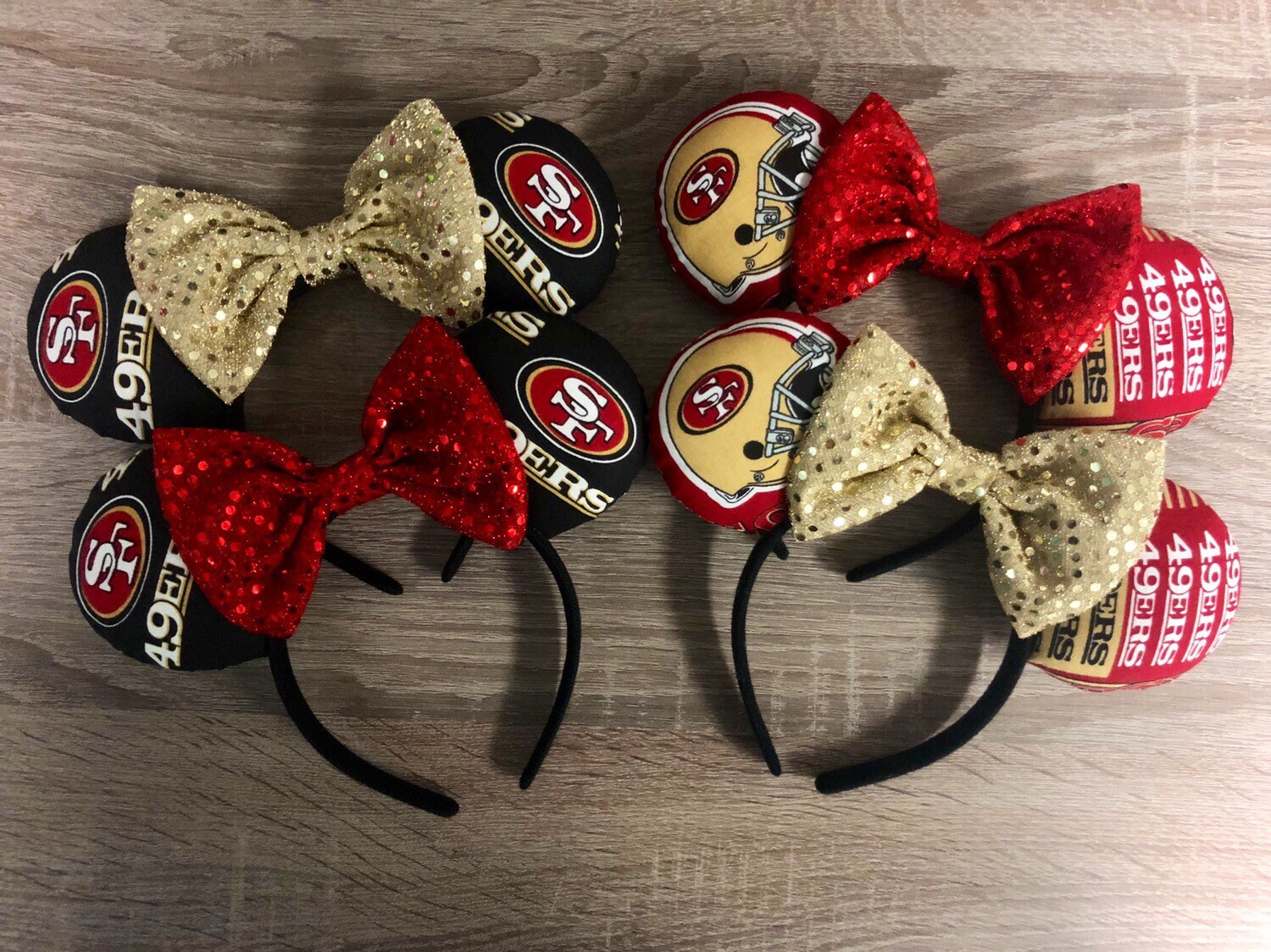 San Francisco 49ers Mickey Ears | Etsy