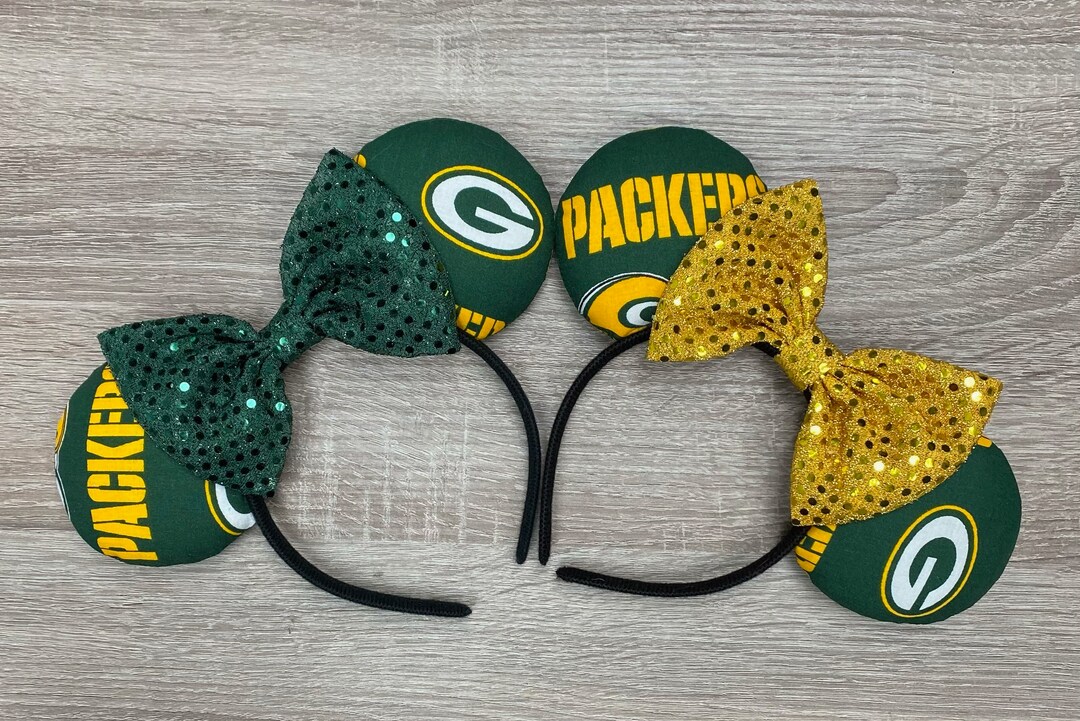 Green Bay Packers Inspired Mickey Ears - Etsy