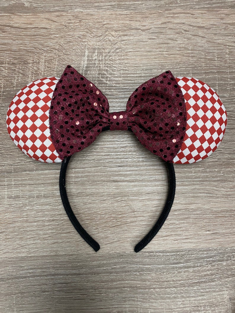 Checkered Mickey Ears - Etsy