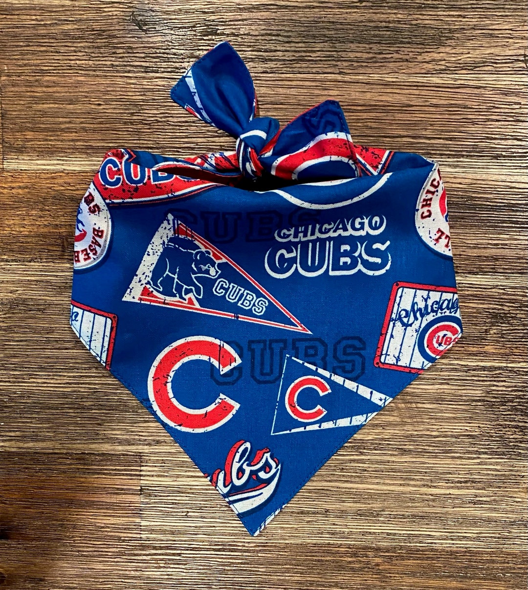 Chicago Cubs Reversible Dog Bandana - Etsy