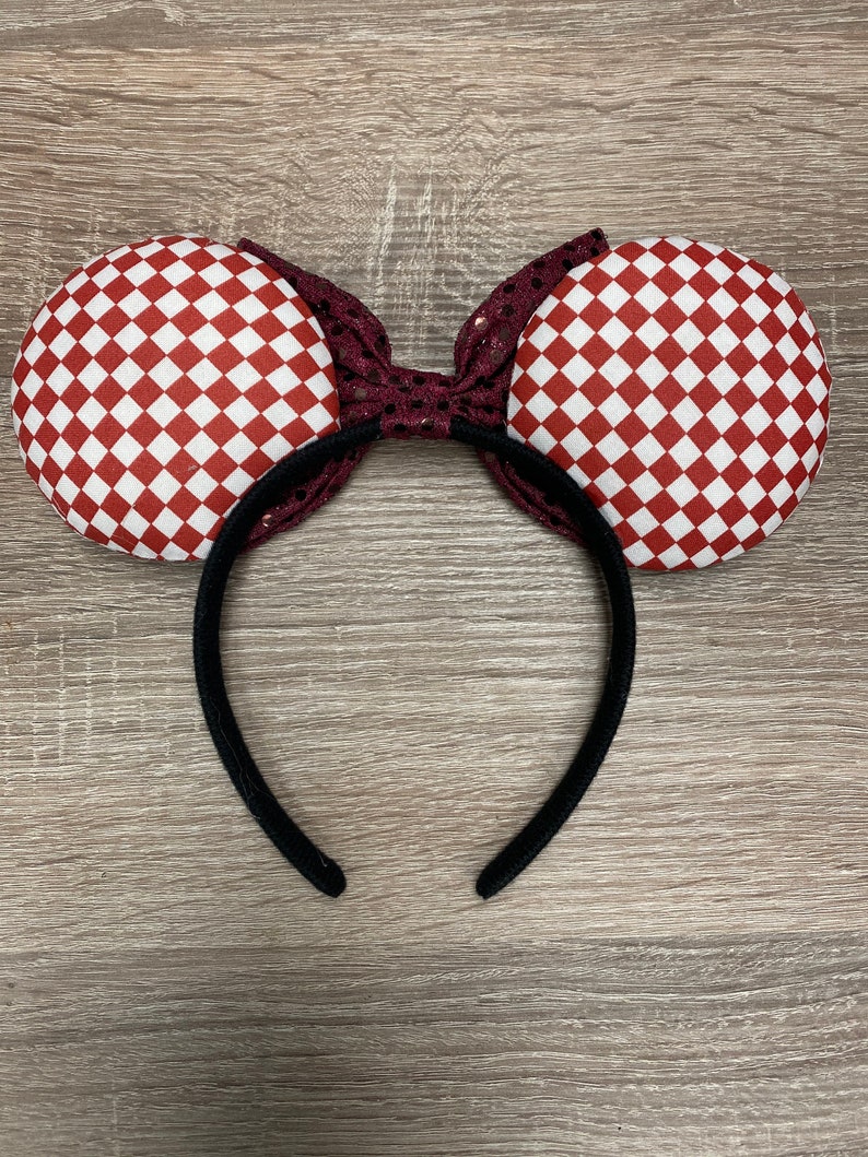 Checkered Mickey Ears | Etsy