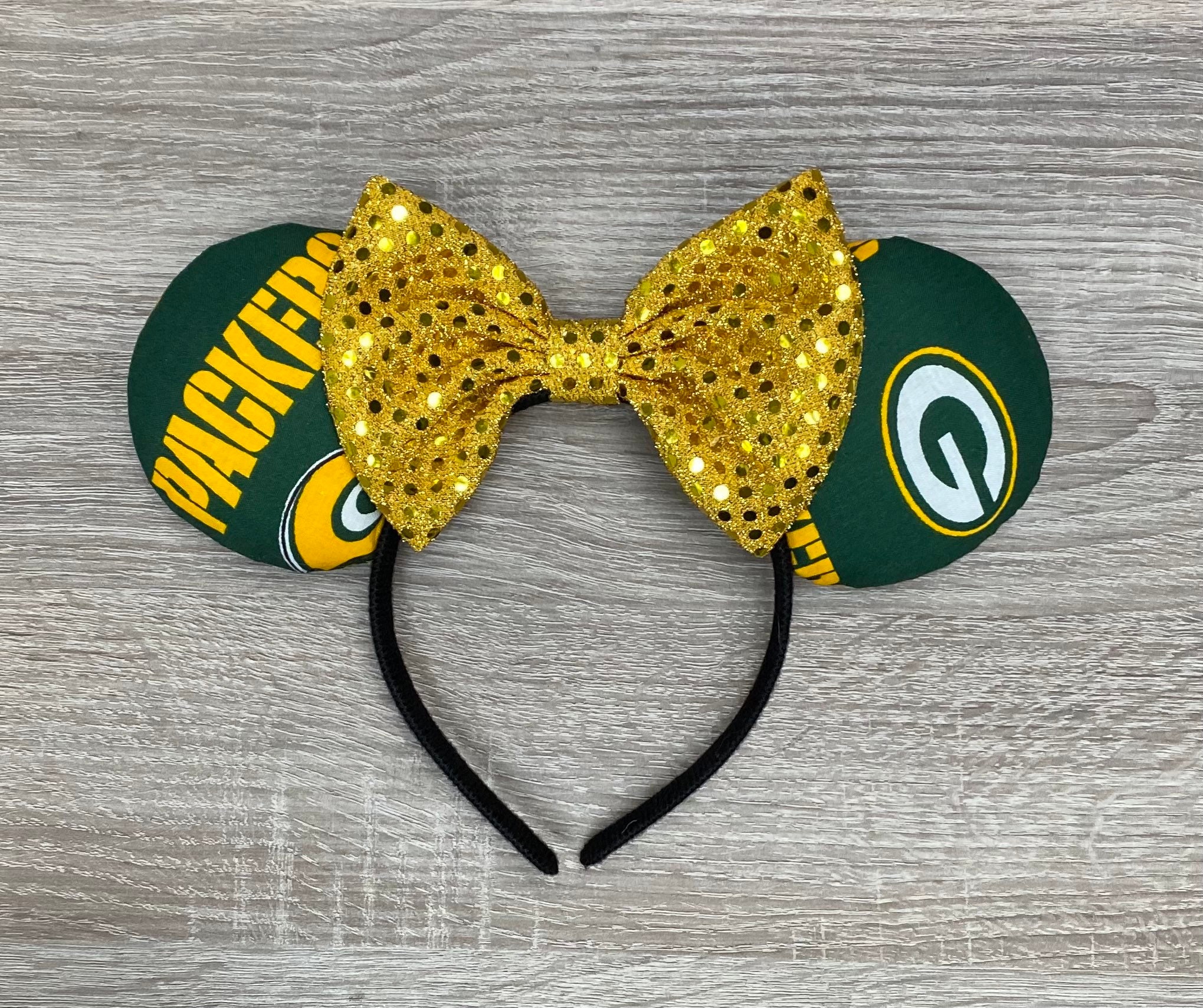 Green Bay Packers Inspired Mickey Ears - Etsy