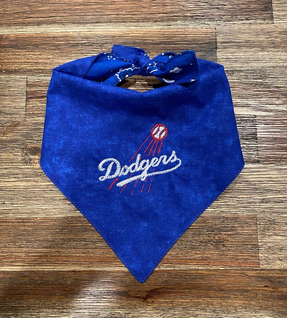 Los Angeles Dodgers Reversible Embroidered Dog Bandana | Etsy