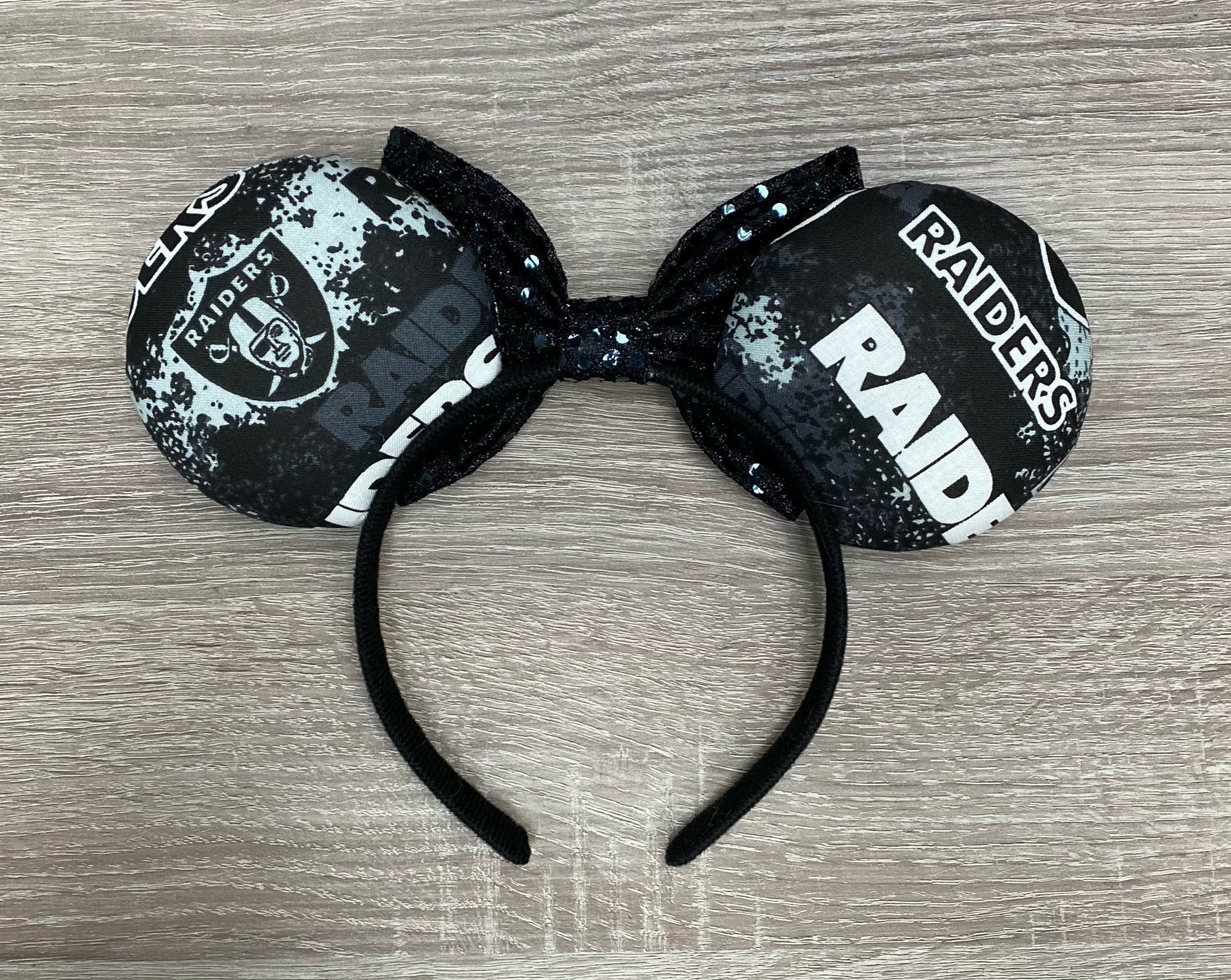 Las Vegas Raiders Inspired Mickey Ears | Etsy