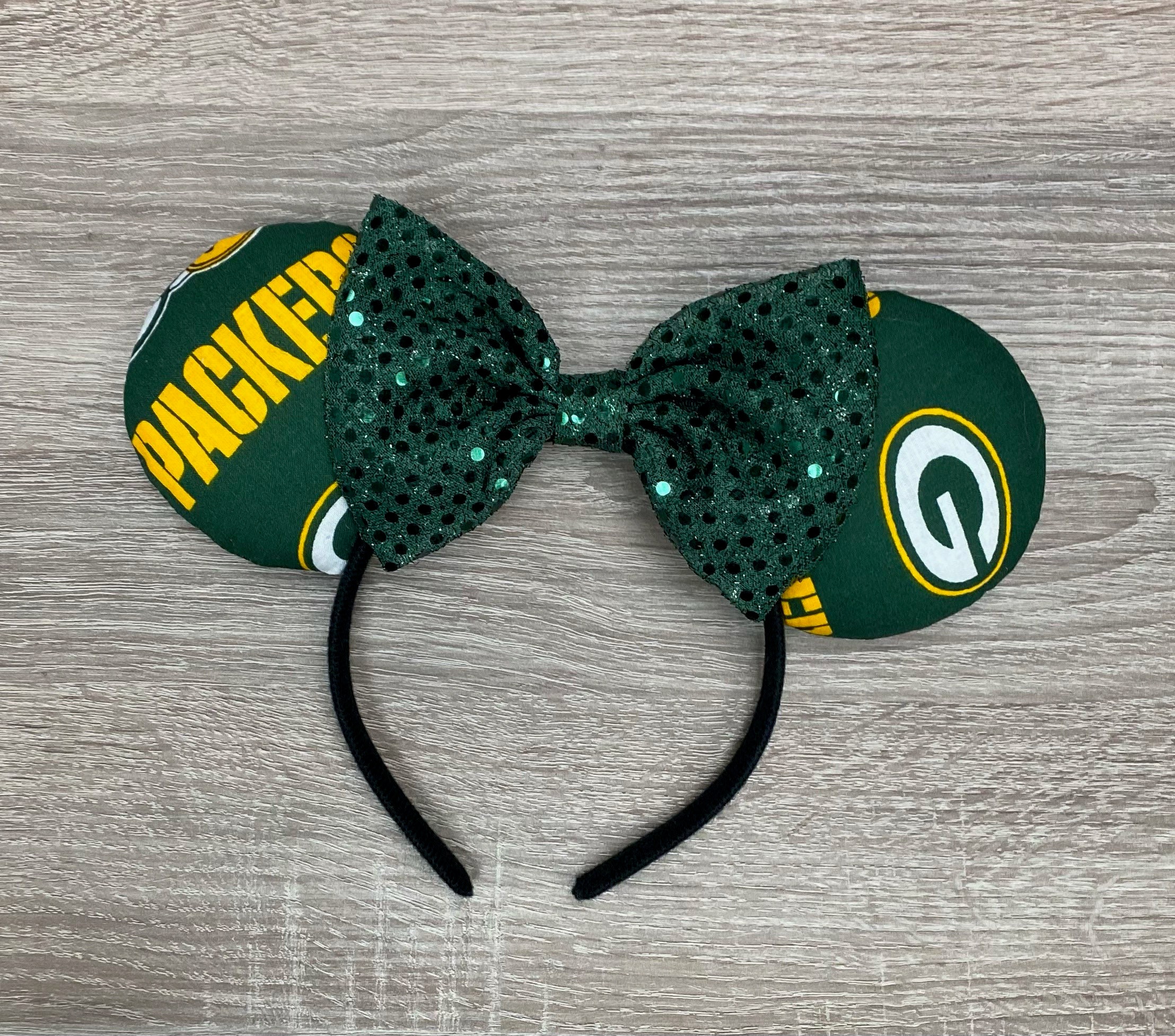 Green Bay Packers Inspired Mickey Ears - Etsy