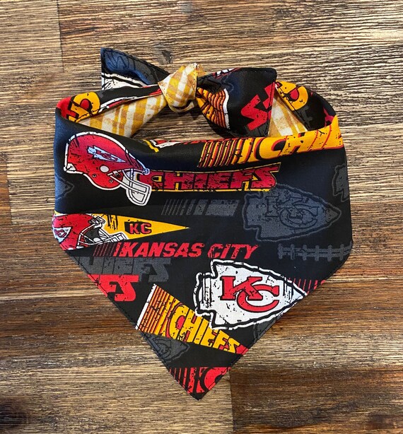 Kansas City Chiefs Reversible Dog Bandana - Etsy