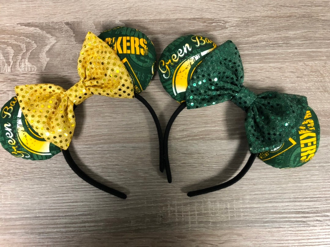 Green Bay Packers Inspired Mickey Ears - Etsy