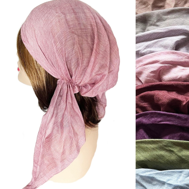 Short Pre Tied Head Scarf - Etsy