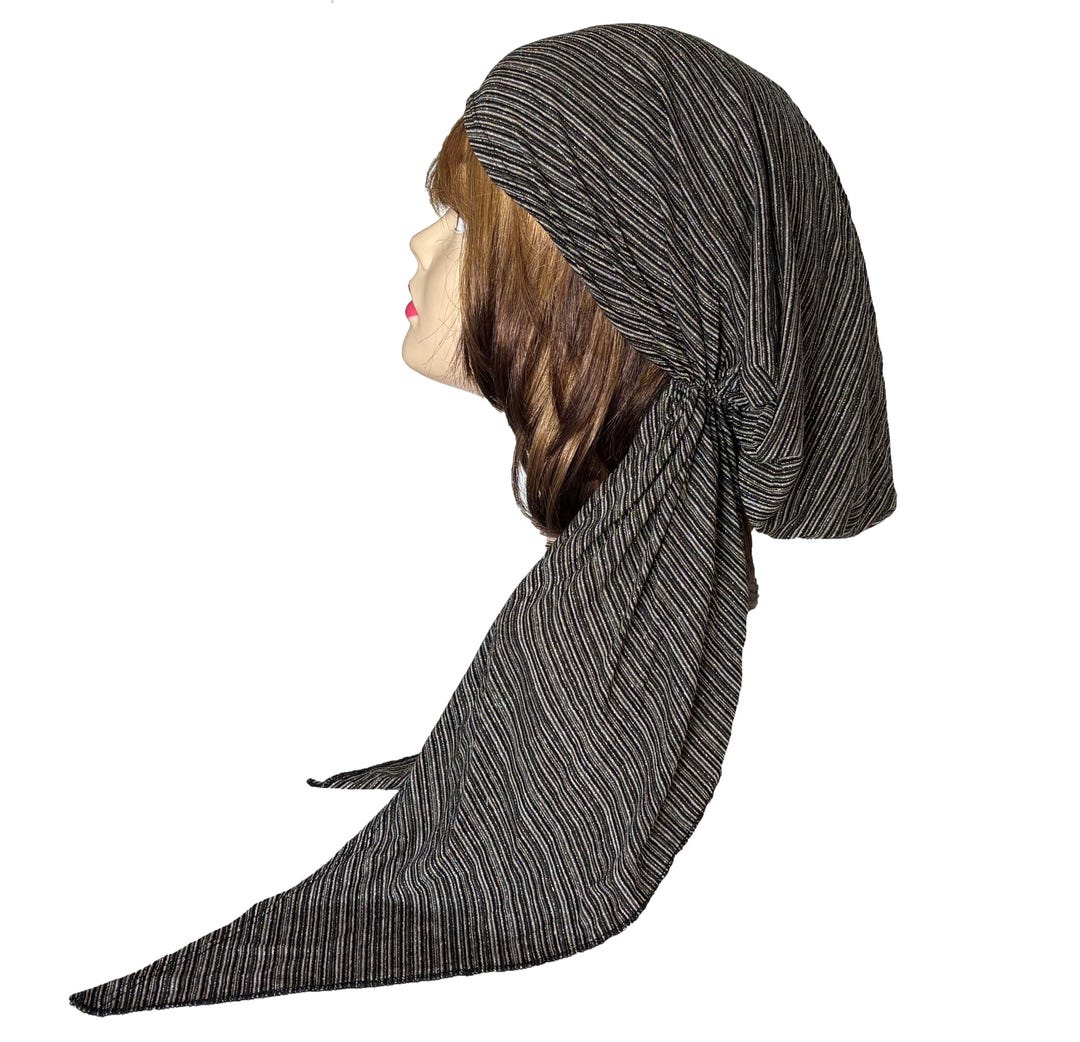 Long Headscarf Pretied Bandana Head-cover Headwear Slip-on Hair Loss ...