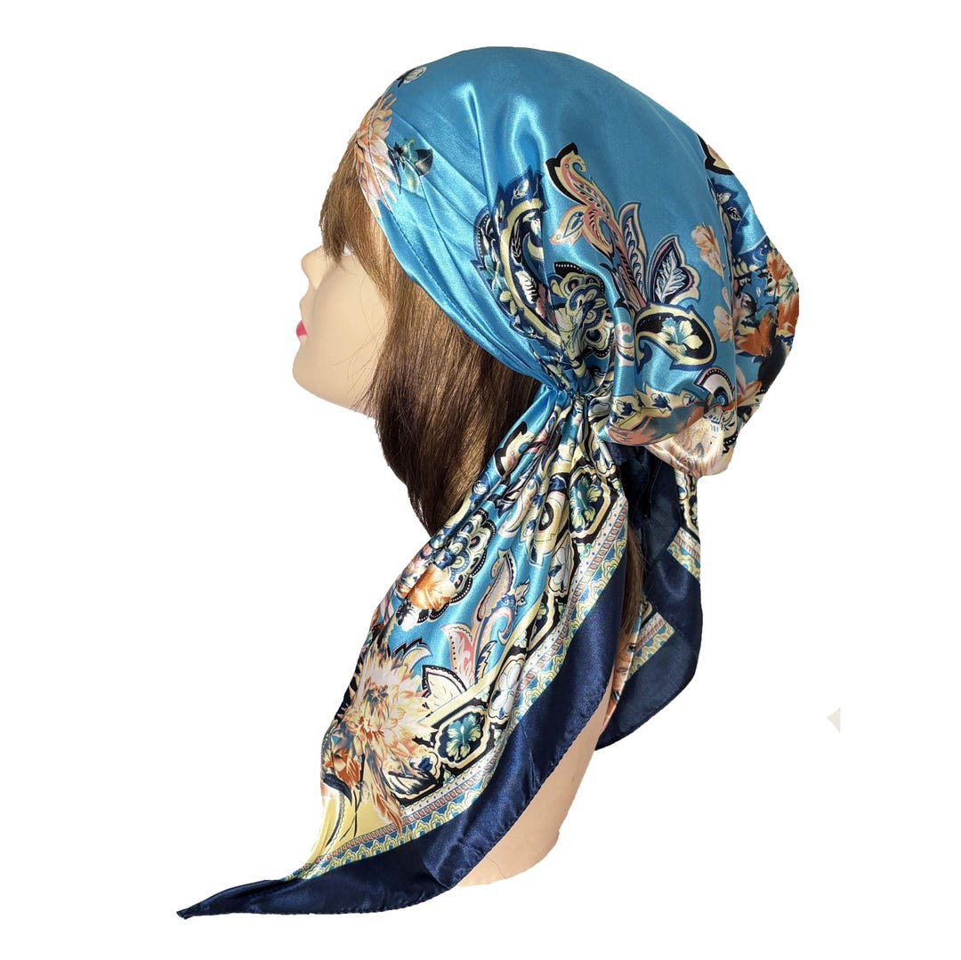 Silky, Soft, Luxurious, Pre-tied Headscarf. Stylish Head Wrap for Women ...