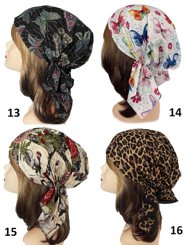 100% Cotton Bandana, Pre-tied Headcover, Chemo Cap for Doctors and ...