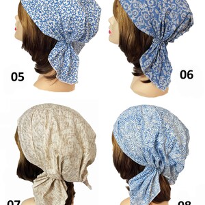 Cotton Head Scarf Head Wear Bandana Pre-tied Hair Cover Cap Doctors ...