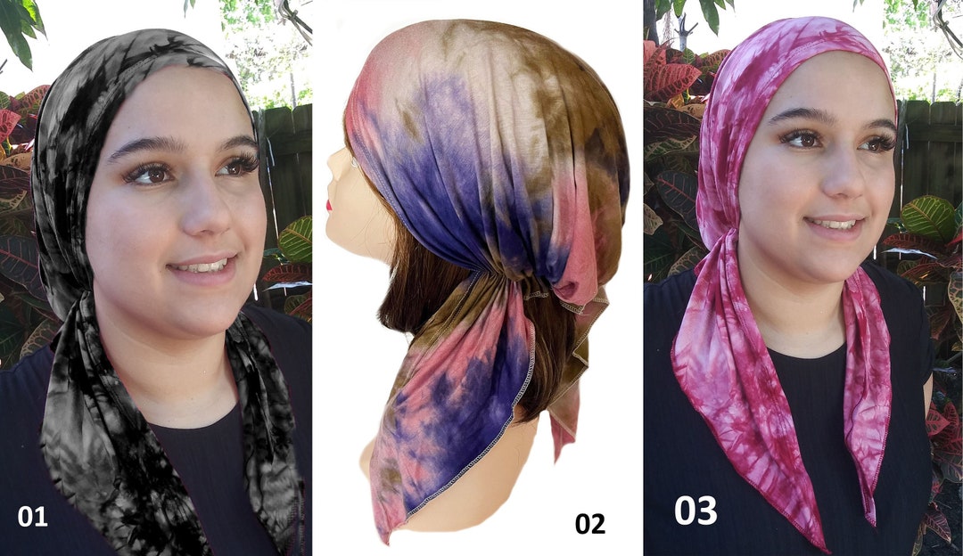 Soft Cool Headwear, Pre-tied Hair Cover. Multiple Colors, Patterns for ...