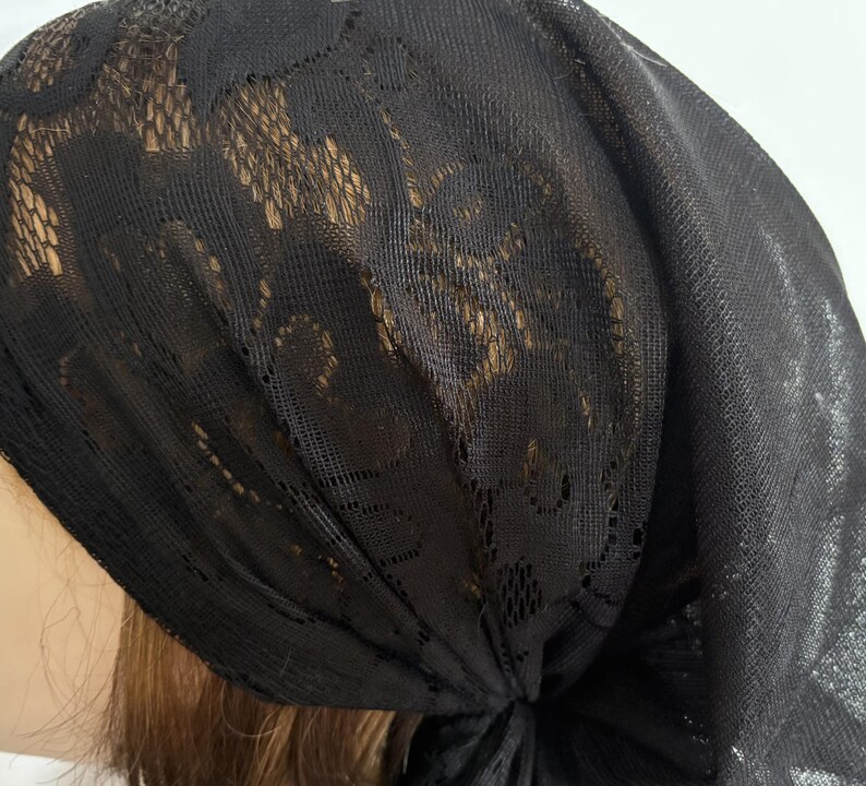 Lace Head Cover. Pre-tied Headscarf. Religious Hair Coverings ...