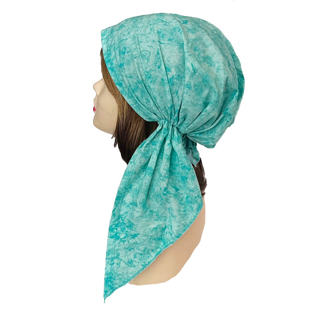 100% Cotton Head Scarf Head Wrap Pre-tied Head Cover Doctors Nurses ...
