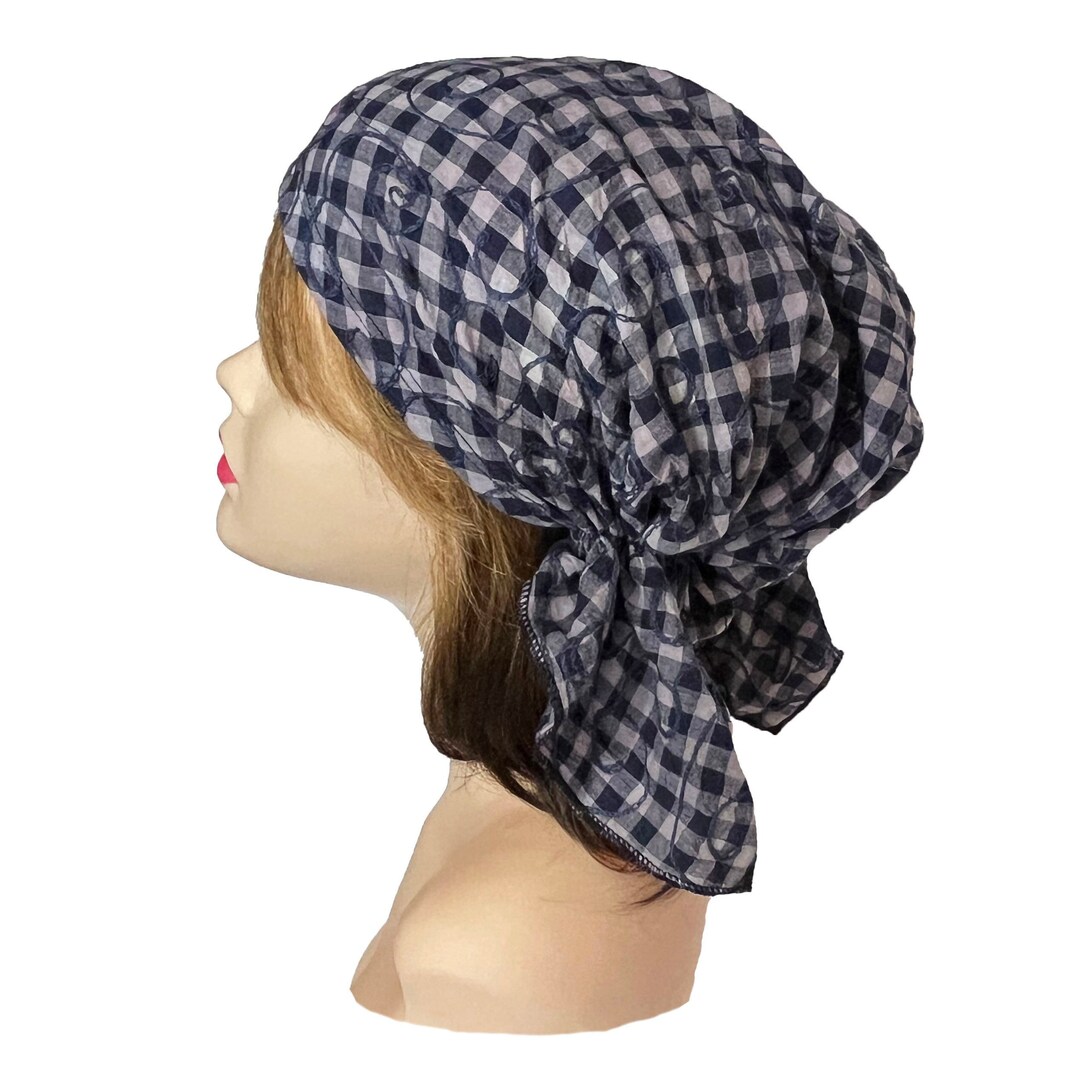 Cotton Embroidered Head Scarf Head Wear Bandana Pre-tied Hair Cover Cap ...