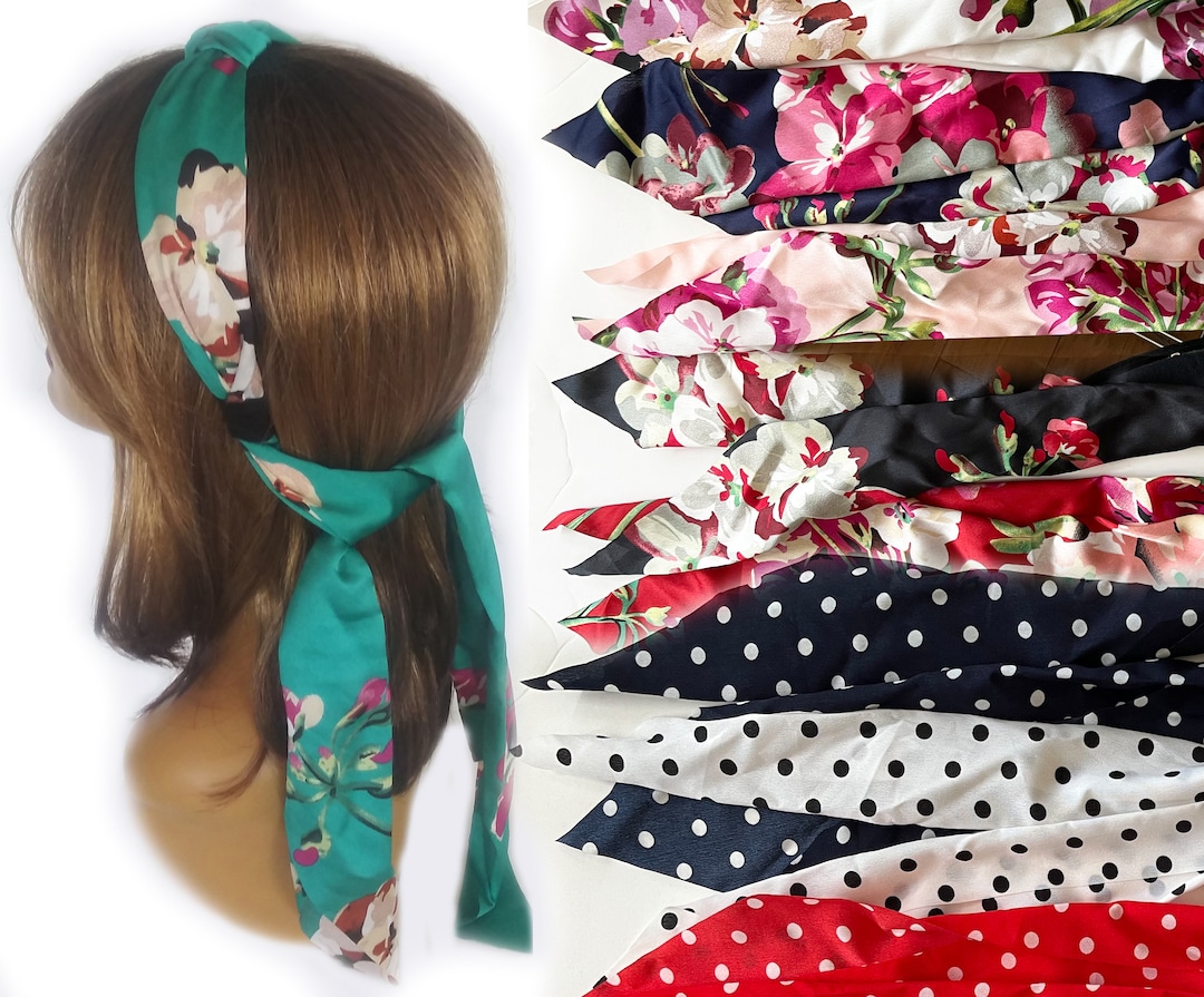 Long Tails Headband Scarf for Woman Girls Hair Accessory - Etsy
