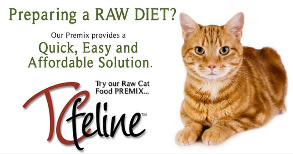 4.2oz Tcfeline Raw Cat Food Premix/supplement to Make Homemade Raw Cat ...