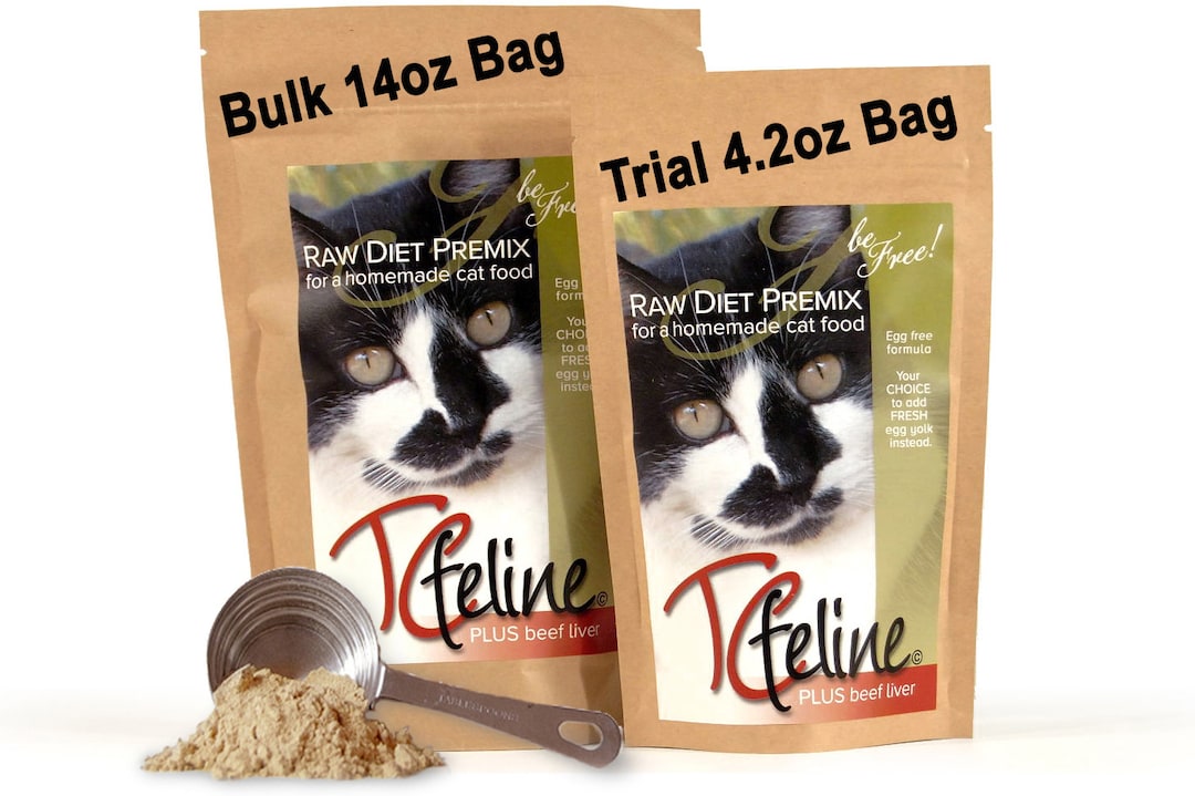 14oz Tcfeline Raw Cat Food Premix/supplement to Make Homemade Raw Cat ...