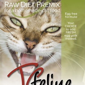 4.2oz Tcfeline Raw Cat Food Premix/supplement to Make Homemade Raw Cat ...