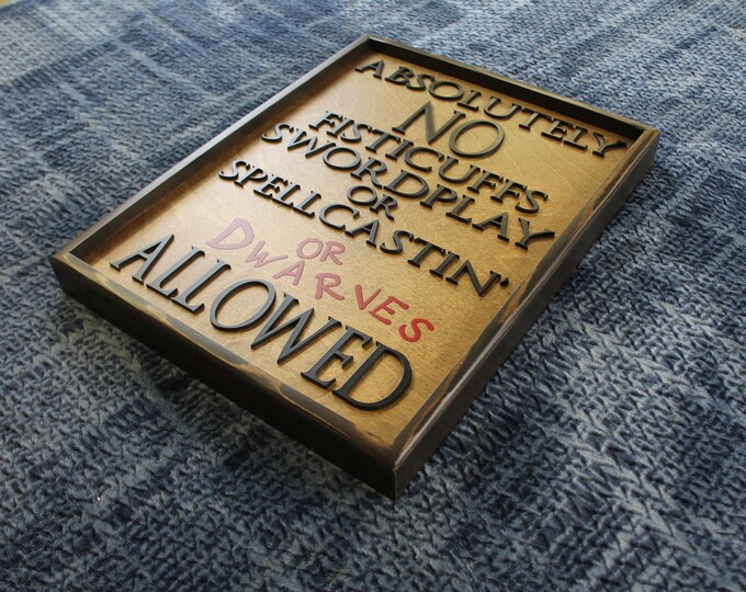 No Dwarves Sign - Etsy