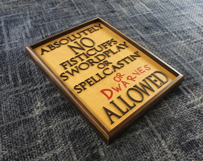 No Dwarves Sign - Etsy